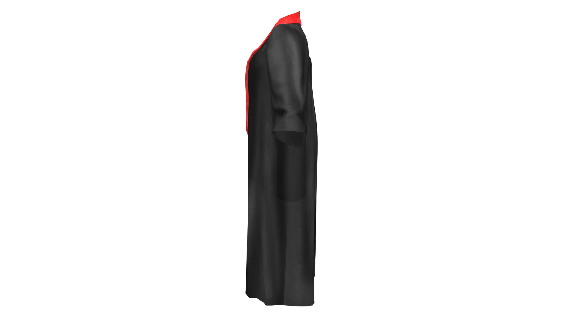 Ladies Graduation Gown 3D Model - TurboSquid 1934750