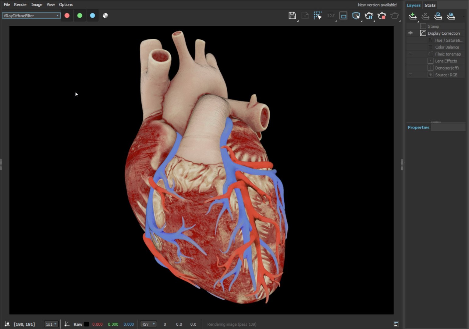 3D Human Heart Sliced Internal And External Version PBR Realtime Low ...