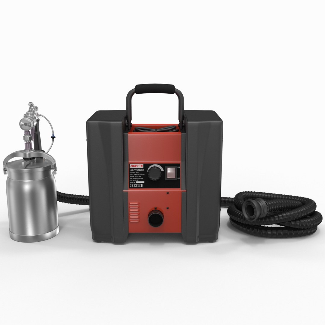 Hvlp Turbine Paint Sprayer 3d Model