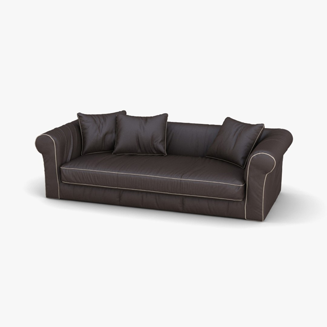 Baxter Alfred Soft Sofa 3D model - TurboSquid 1903950