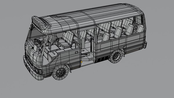 香港红色小巴3D模型 - TurboSquid 1991693