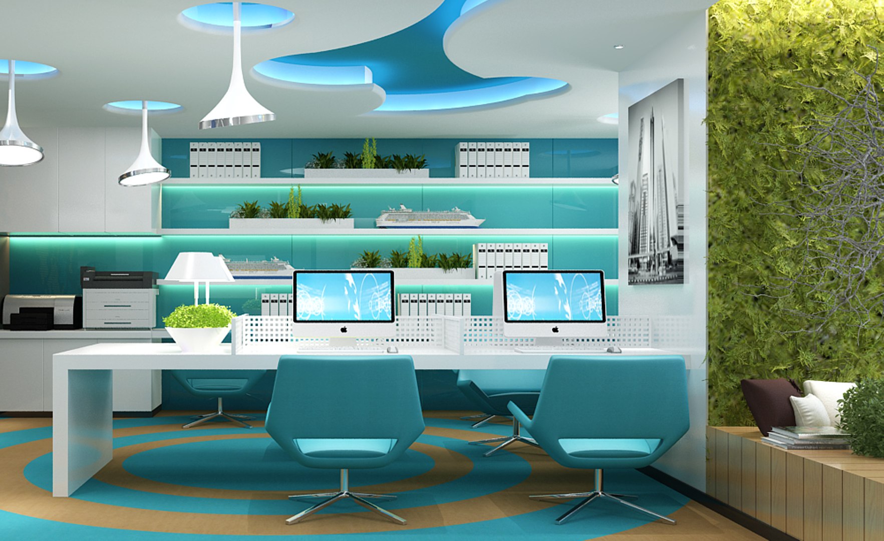 modèle 3D de Modern Office Model - TurboSquid 2056515