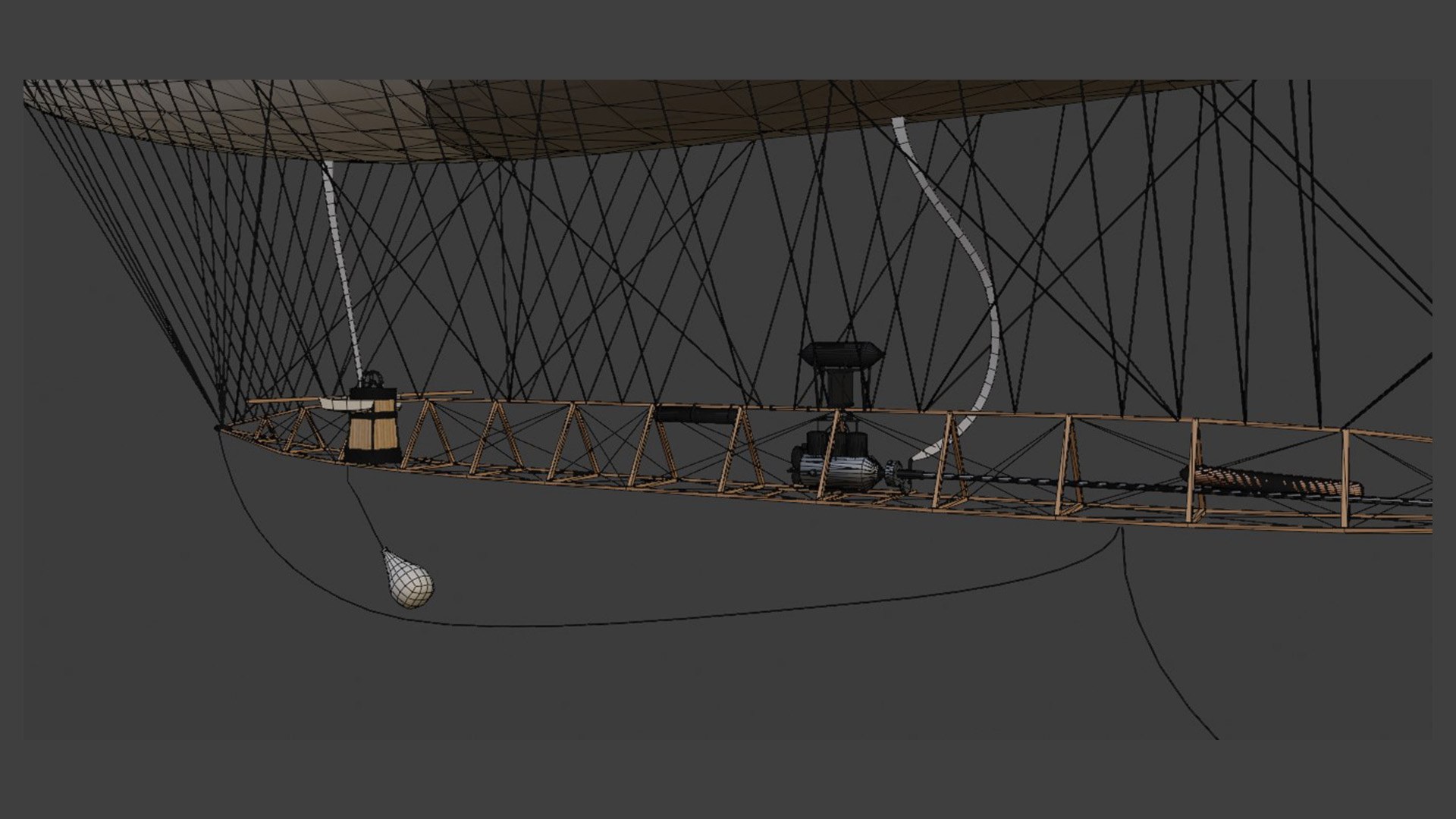 3D Santos Dumont Airship No6 - TurboSquid 2218982