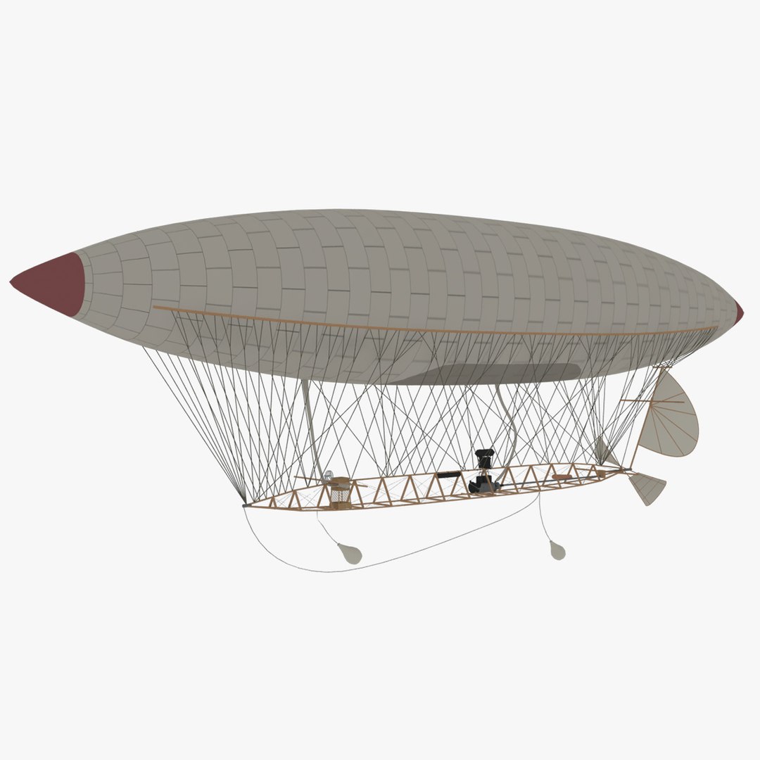 3D Santos Dumont Airship No6 - TurboSquid 2218982