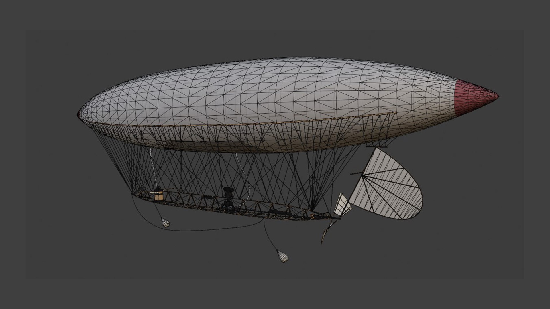 3D Santos Dumont Airship No6 - TurboSquid 2218982