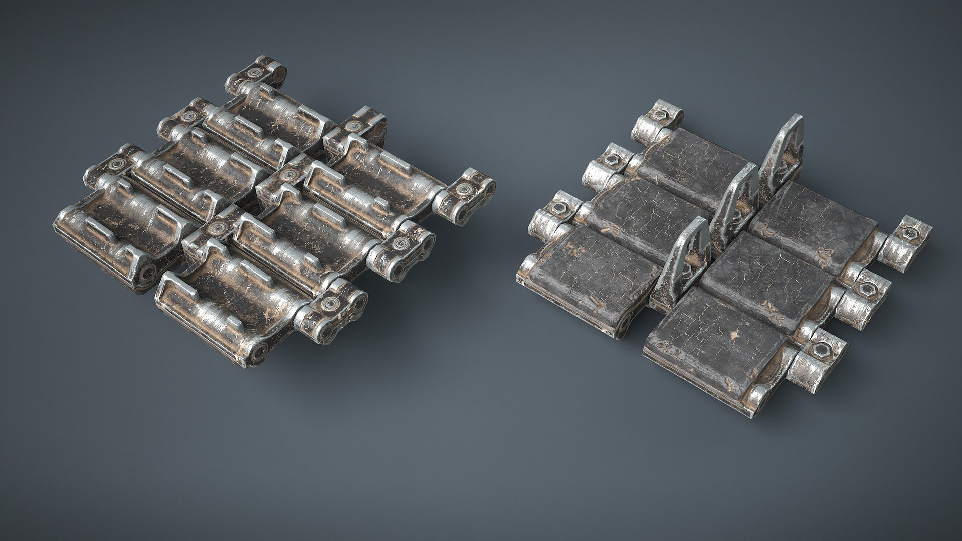 3D T-80 Tank Tracks Model - TurboSquid 1845331