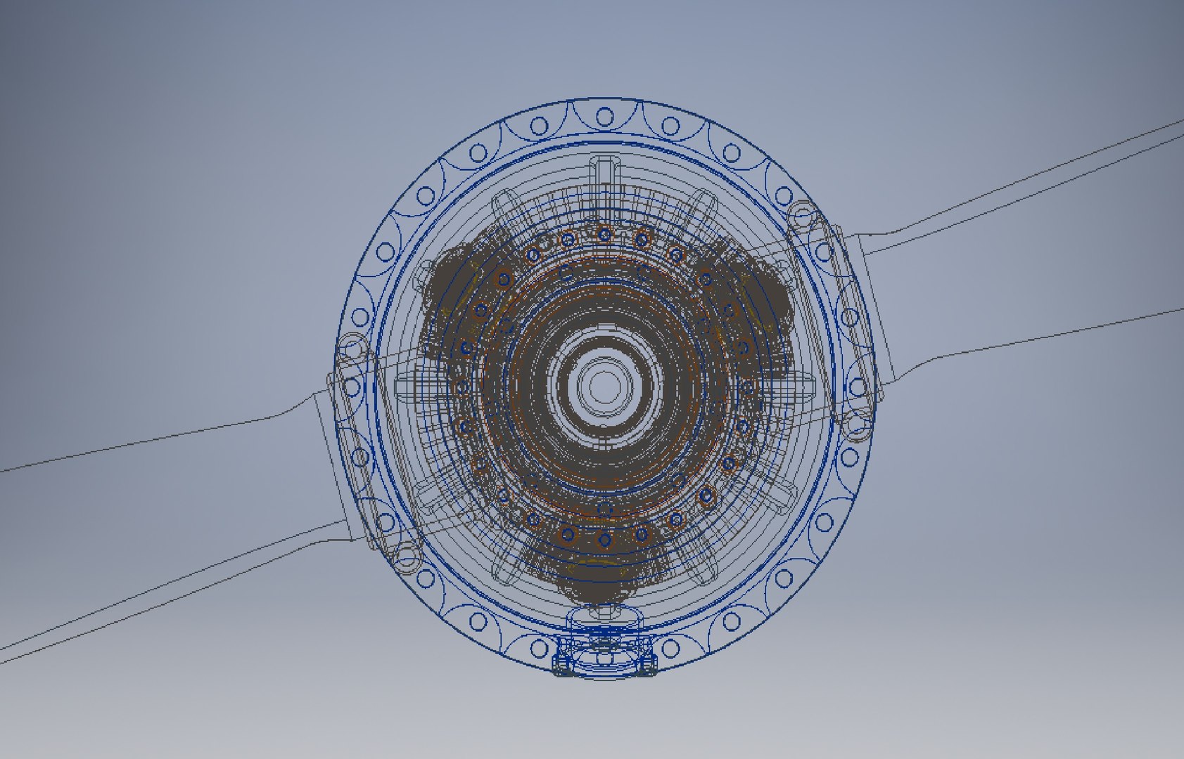 3D Planetary Reducer For Radial Aircraft Engine Model - TurboSquid 1970219