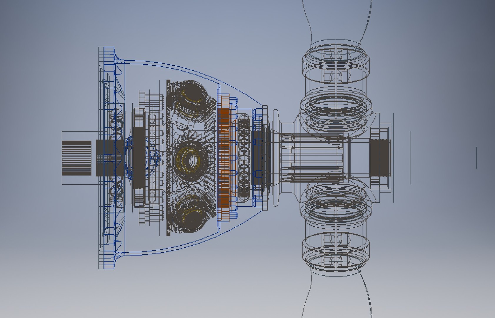 3D Planetary Reducer For Radial Aircraft Engine Model - TurboSquid 1970219
