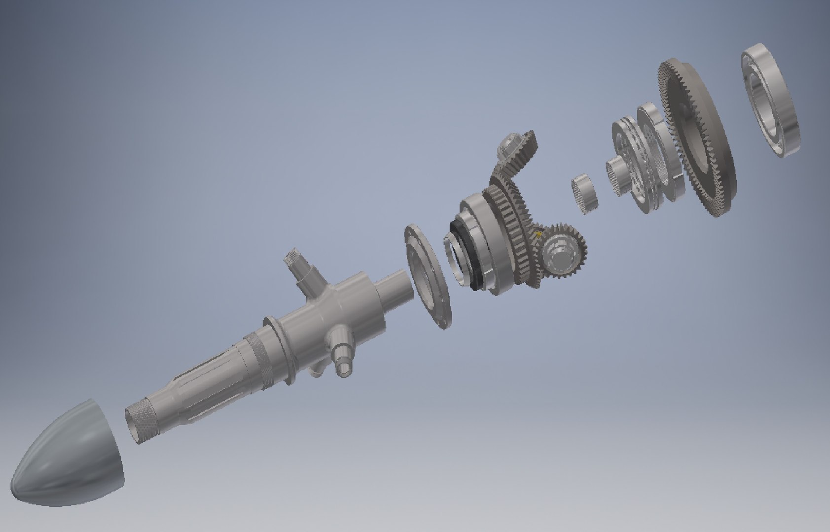 3D Planetary Reducer For Radial Aircraft Engine Model - TurboSquid 1970219