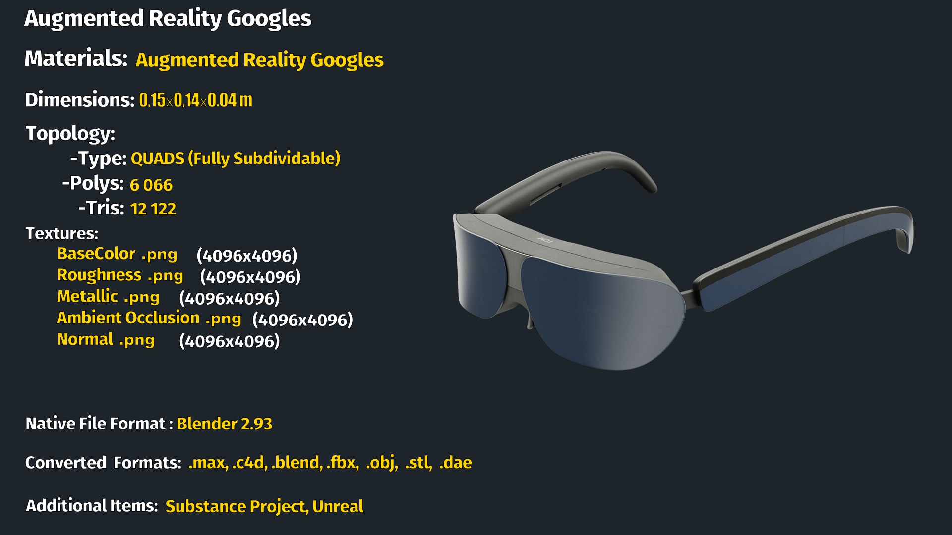 3D Augmented Reality Googles - TurboSquid 1775226