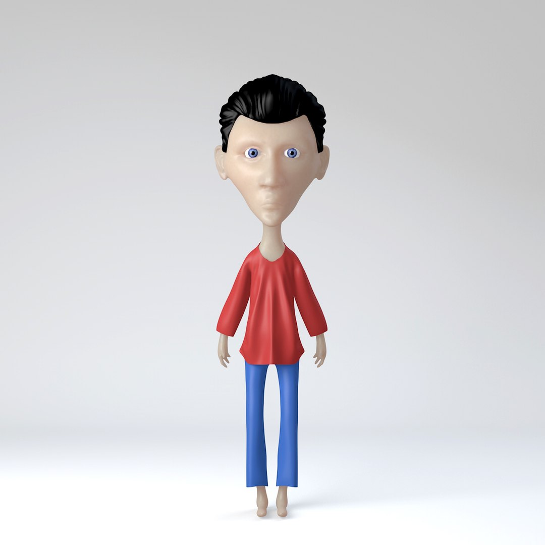 3D Man Cartoon Model - TurboSquid 1491106