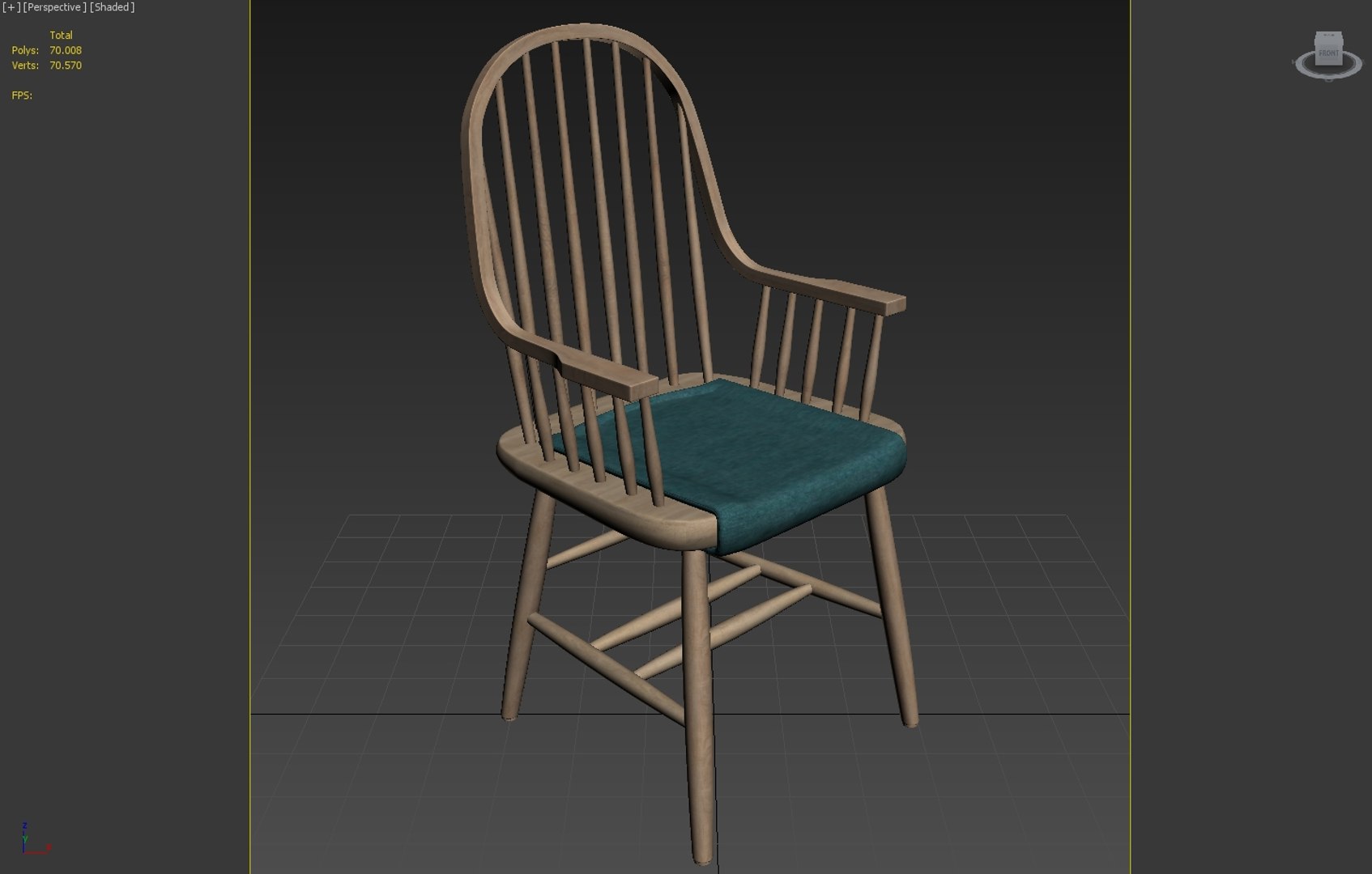 3d Model Carriage Chair