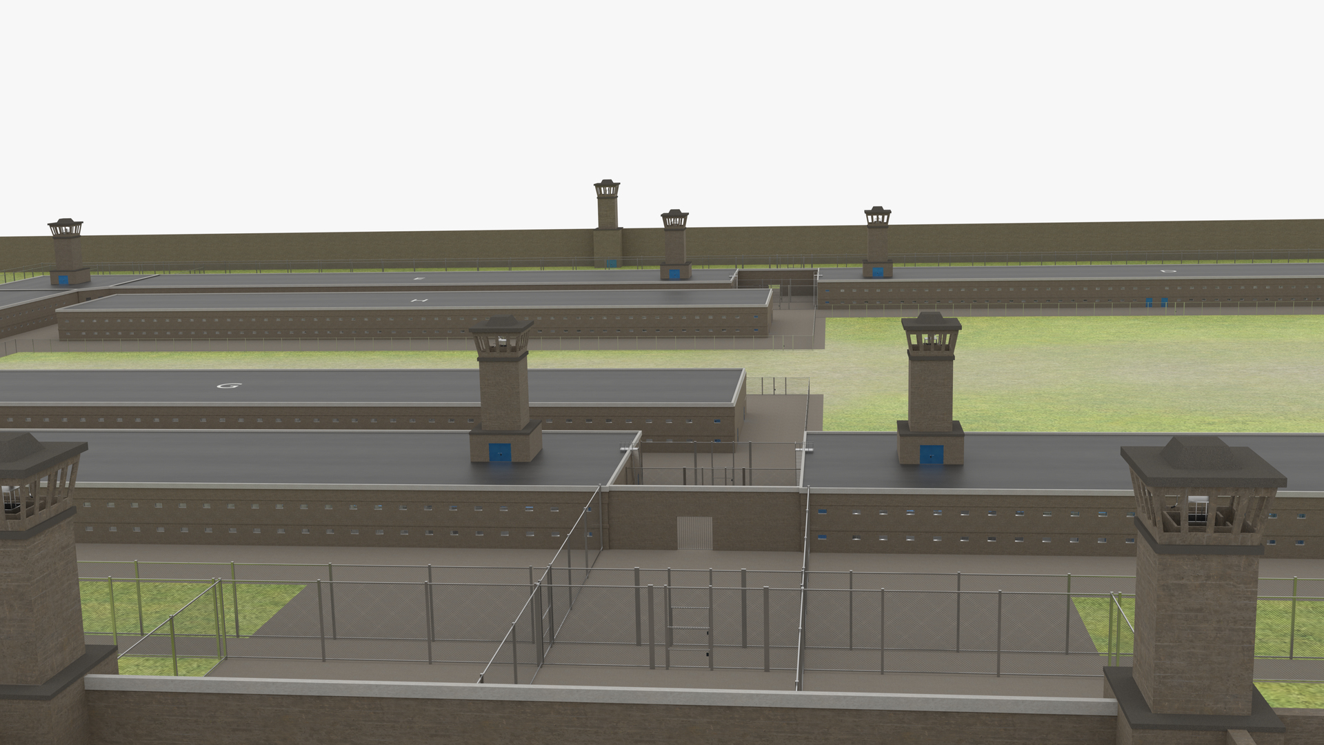 Prison with Interior(1) 3D model - TurboSquid 1723186