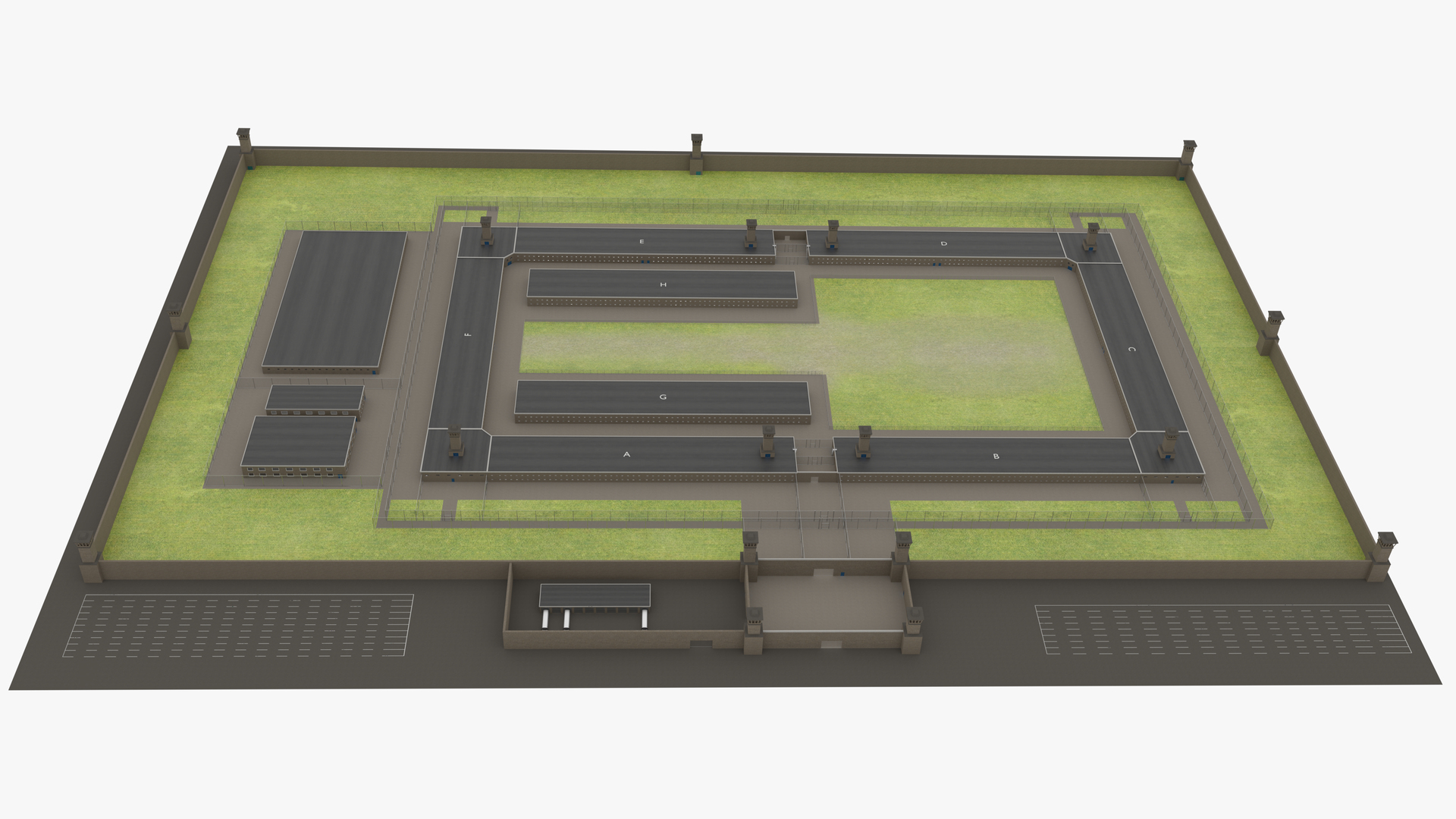 Gefängnis mit Inneneinrichtung(1) 3D-Modell - TurboSquid 1723186
