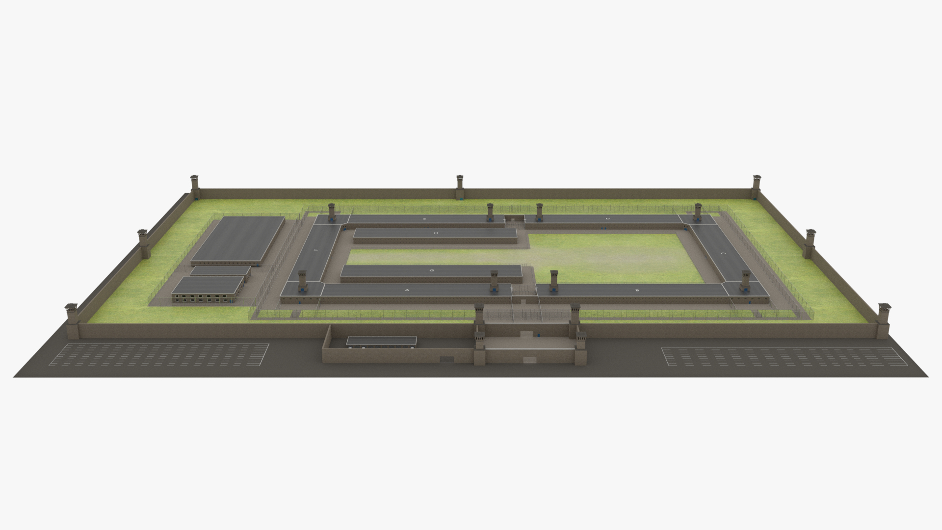 Prison with Interior(1) 3D Model - TurboSquid 1723186
