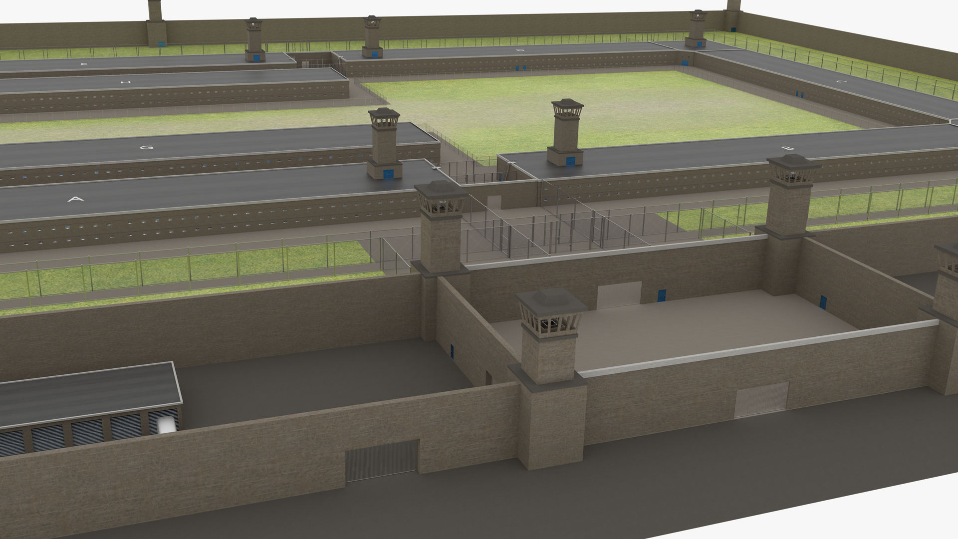 Prison with Interior(1) 3D model - TurboSquid 1723186