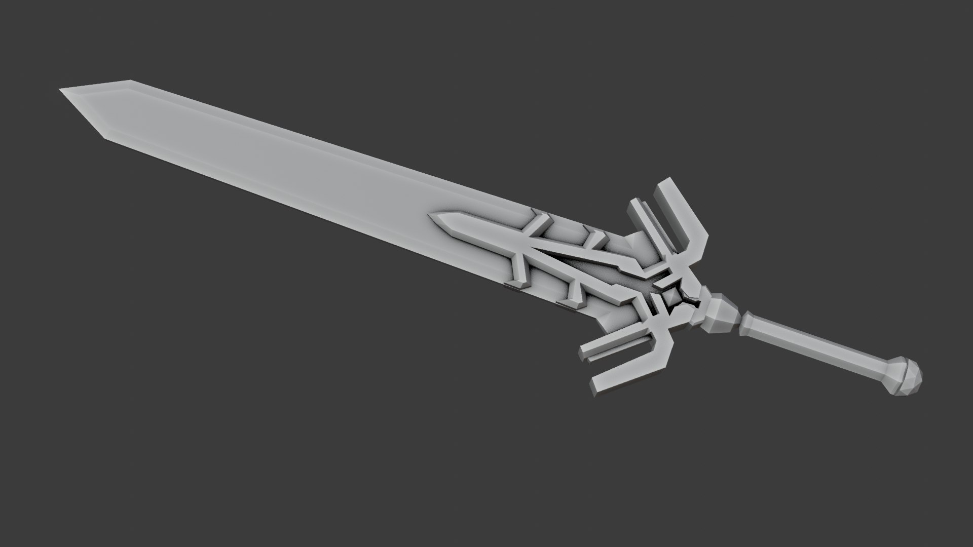 3D Stylized Magik Buster Soul Sword Model - TurboSquid 2422621