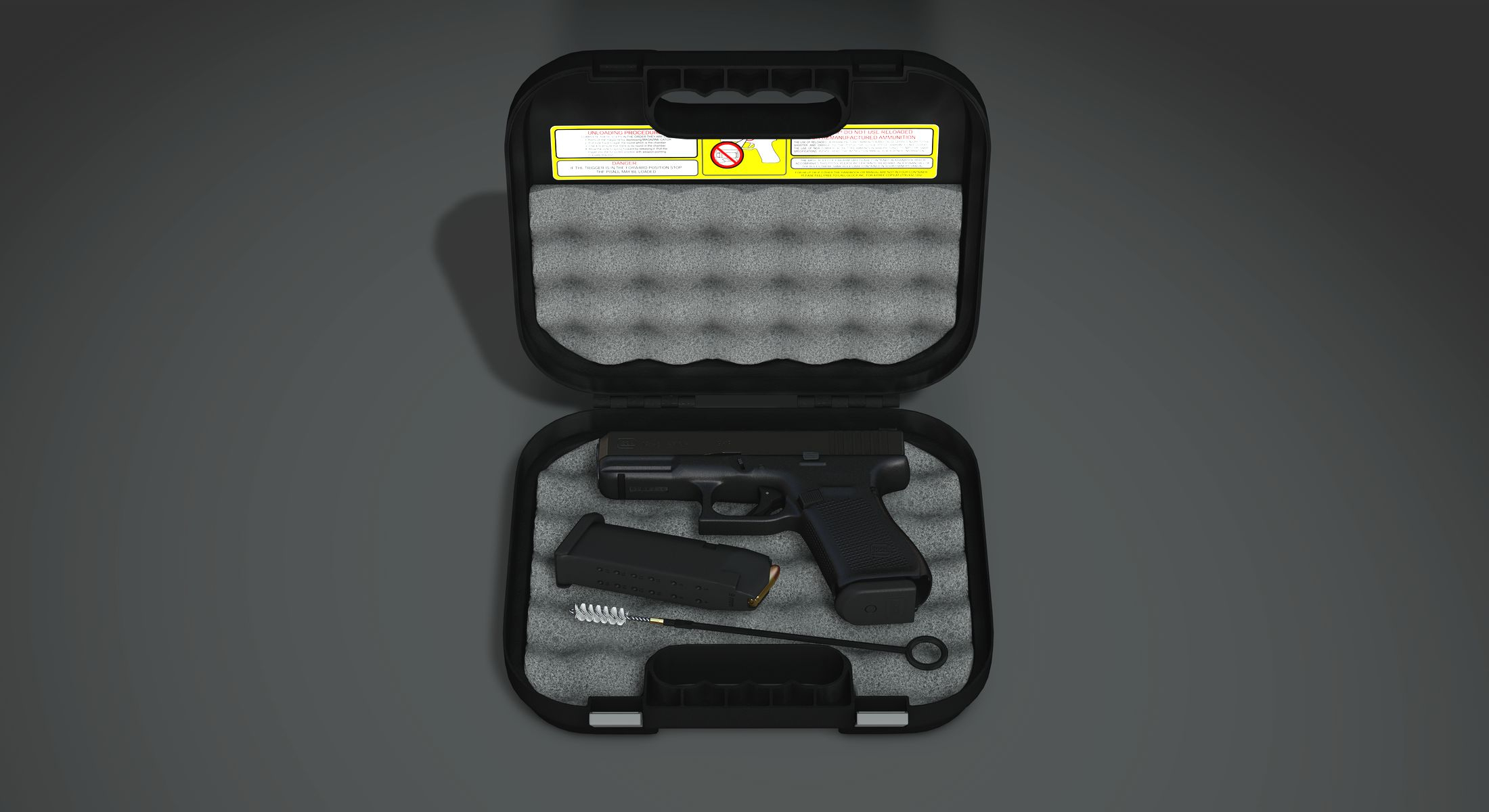 modelo 3d Glock 19 Gen 5 detalle completo y estuche Glock - TurboSquid ...