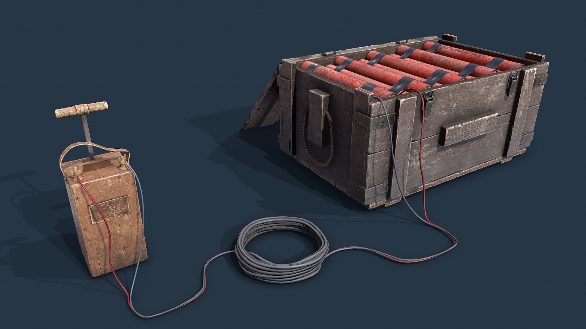 Dynamite Blaster 3D Model - TurboSquid 2153759