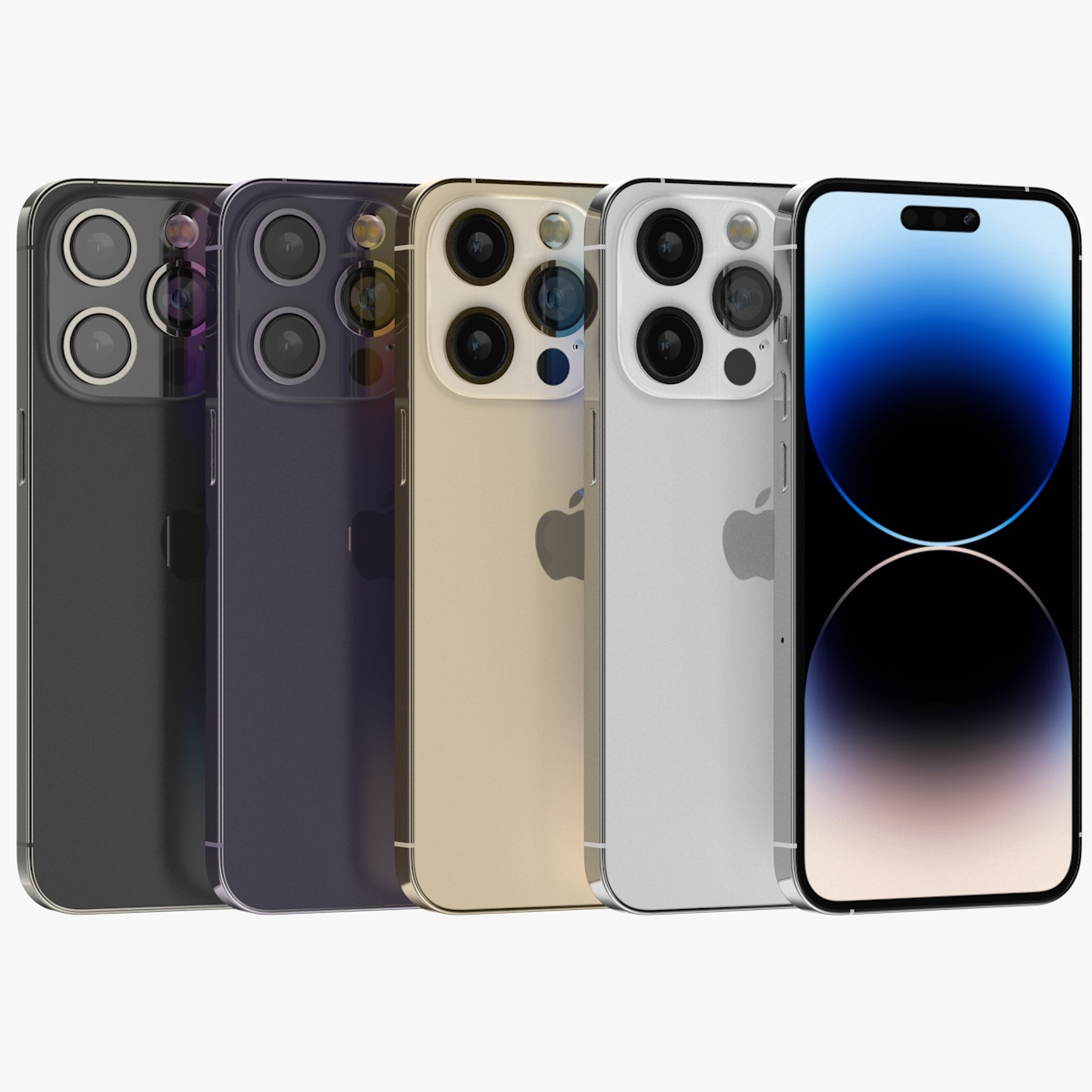 Apple iPhone 14 Pro Max All Colors 3D model - TurboSquid 1954243
