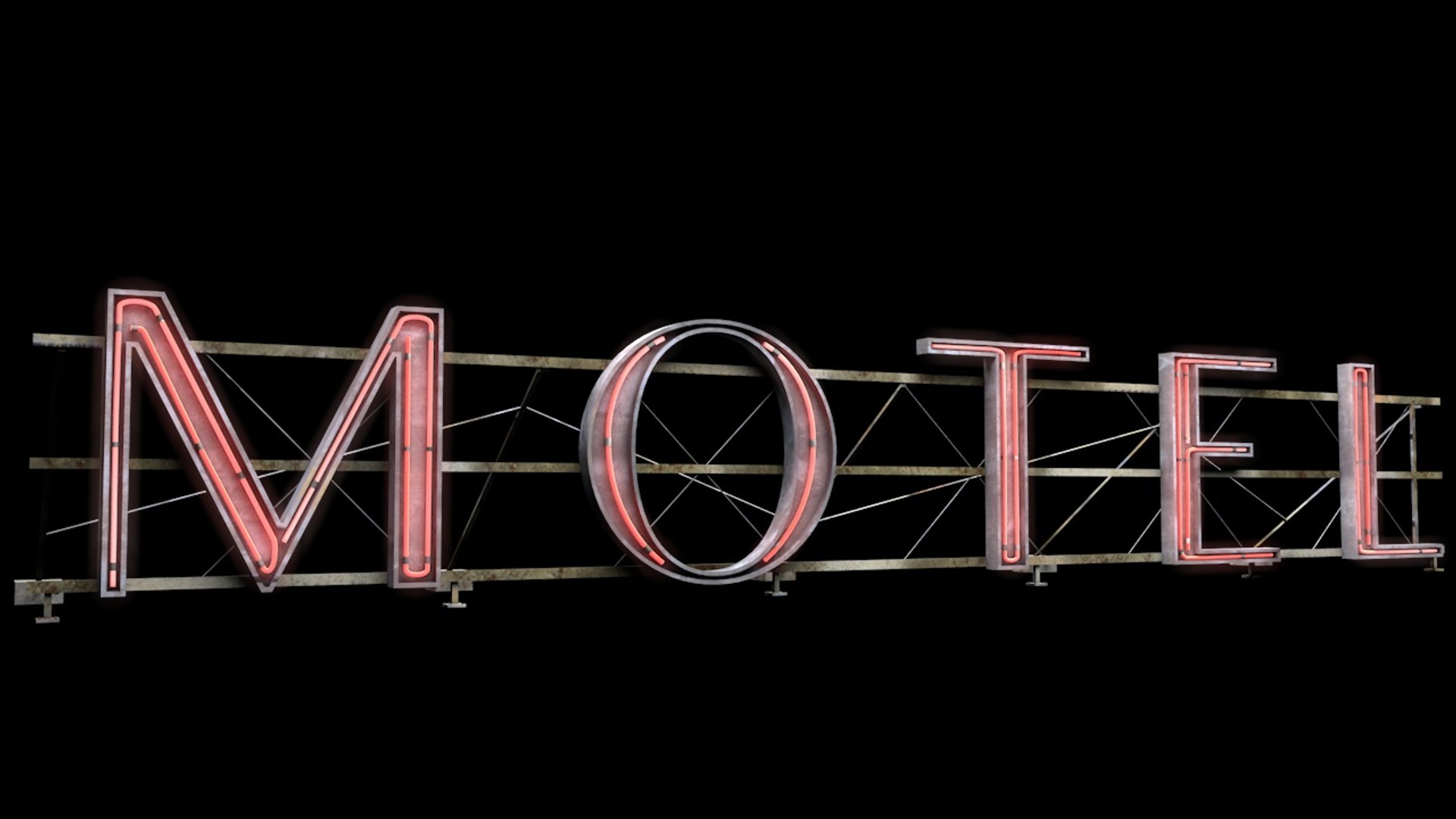 3d Neon Sign Model