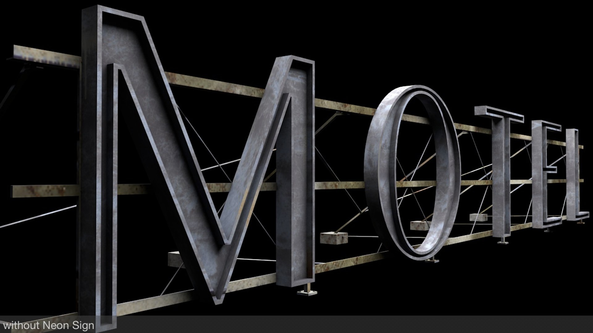 3d Neon Sign Model