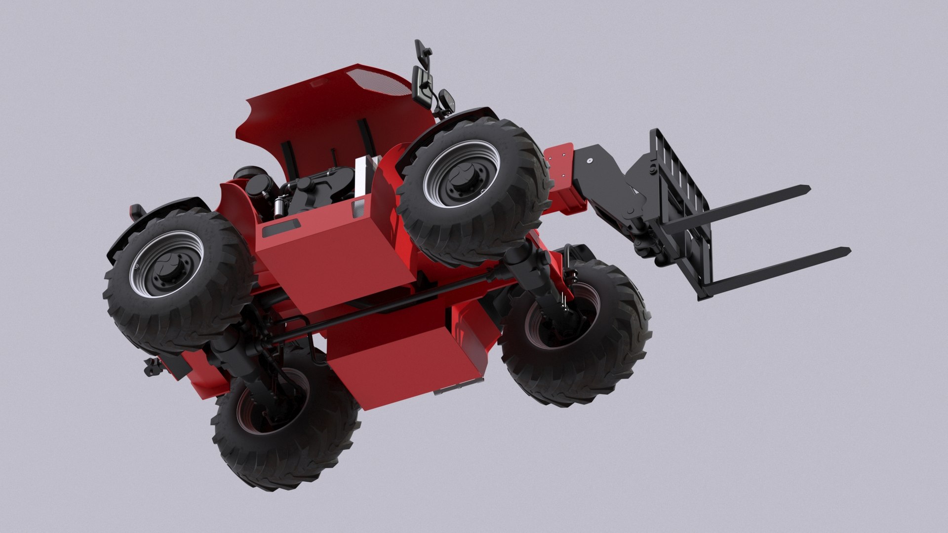 3D Manitou MT732 Telescopic Handler - TurboSquid 2456892