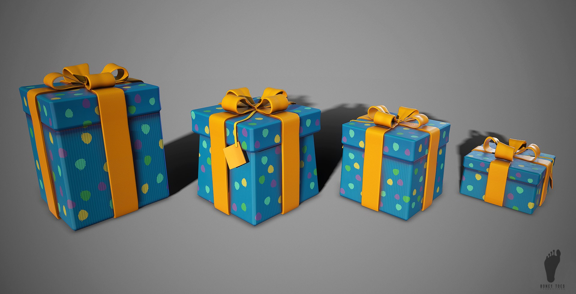 Ready birthday gifts 3D model - TurboSquid 1373704