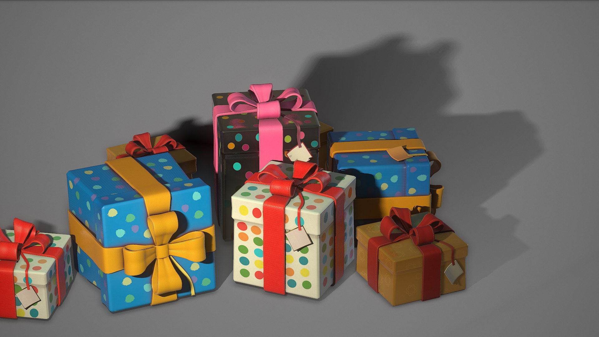 Ready birthday gifts 3D model - TurboSquid 1373704