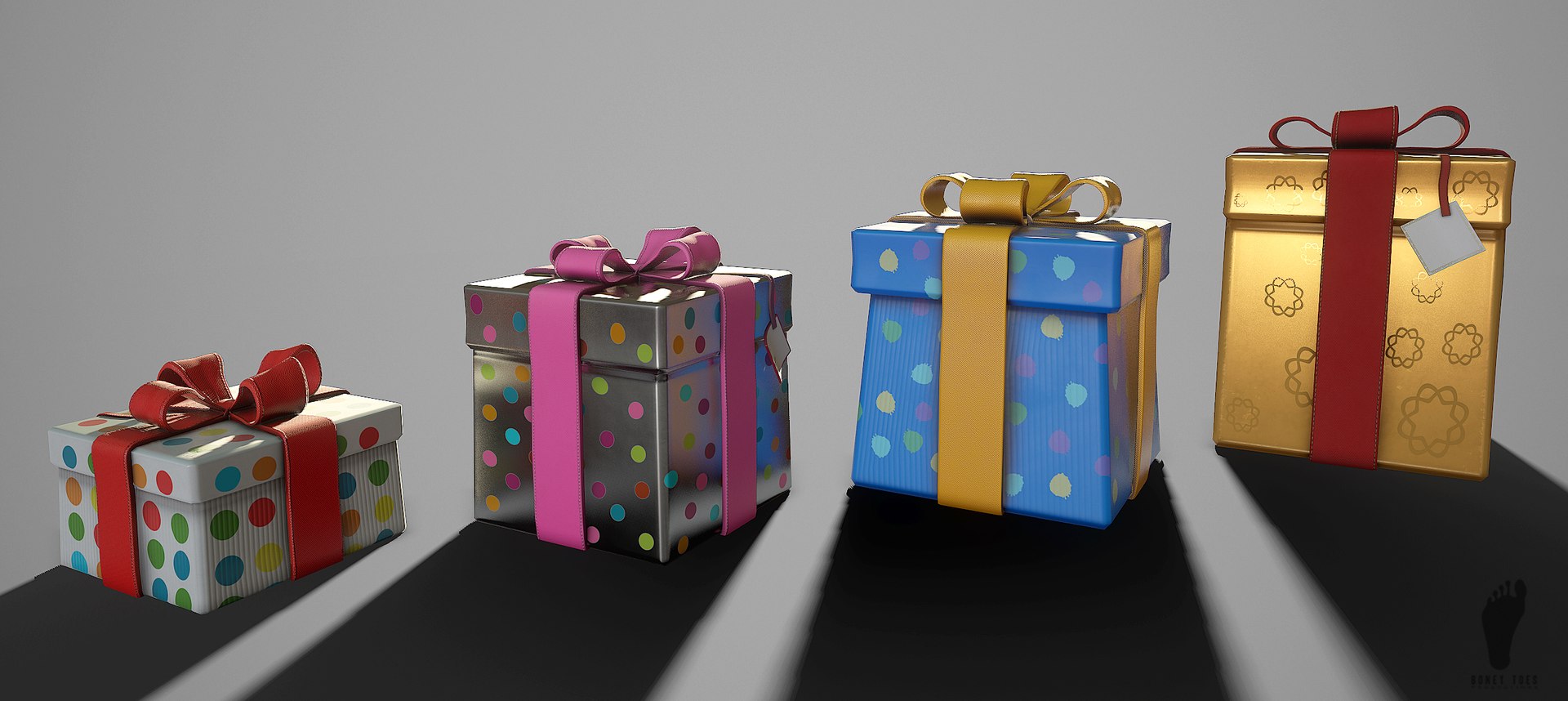 Ready birthday gifts 3D model - TurboSquid 1373704