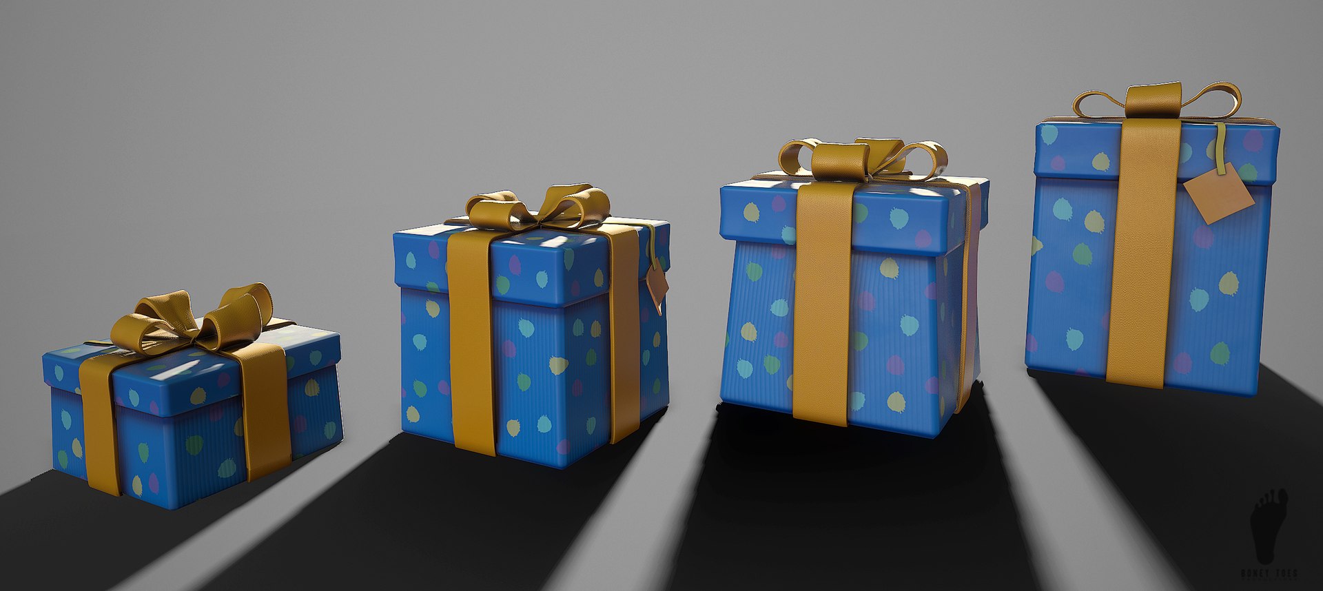 Ready birthday gifts 3D model - TurboSquid 1373704