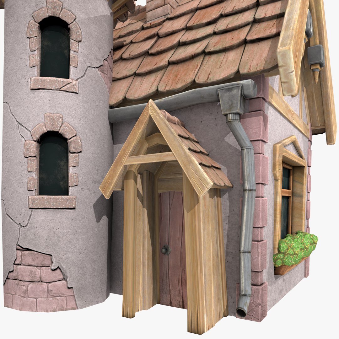 3d Stylized Fairy Tale House Model