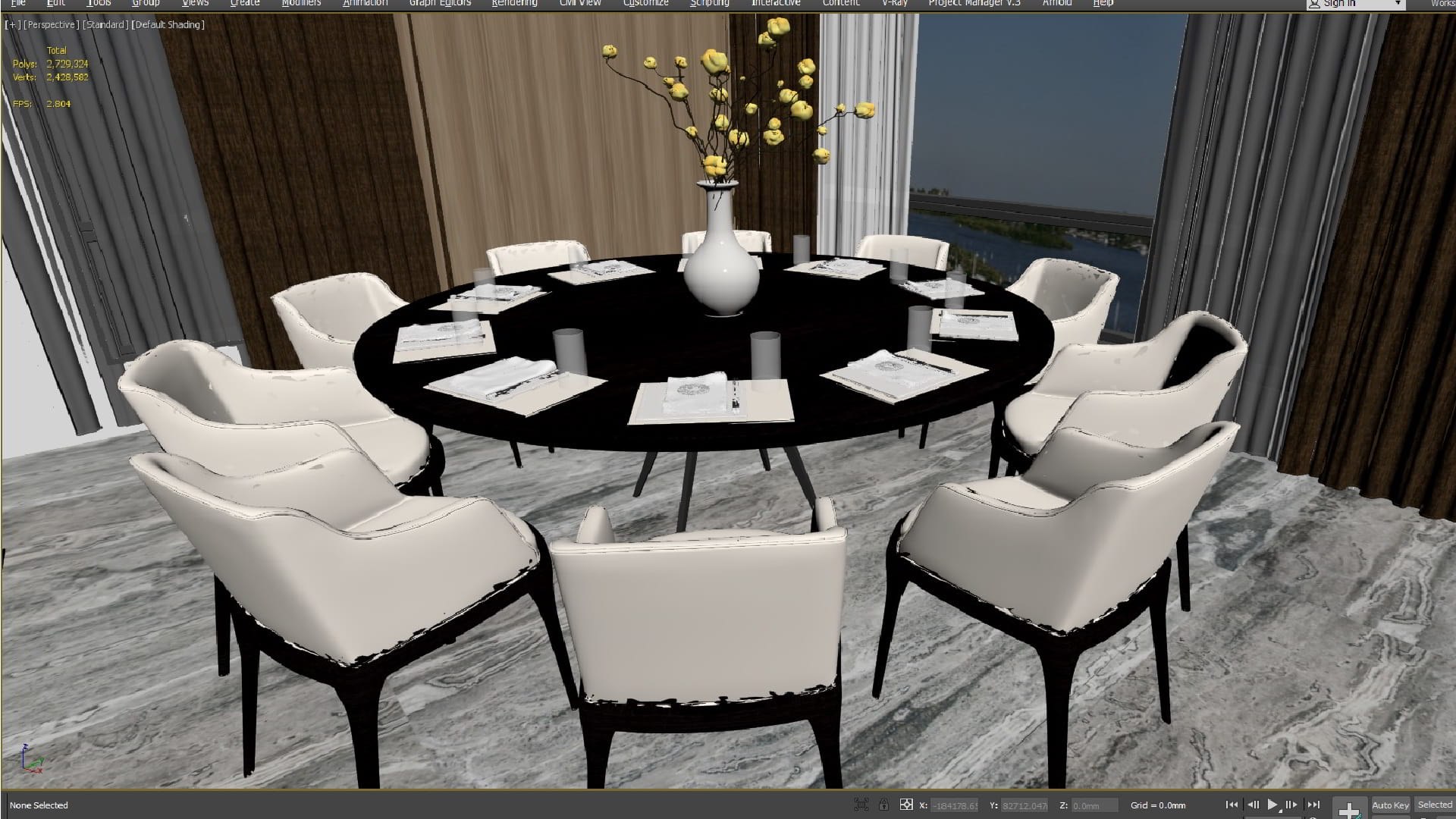 Modern Living Room Dining Room Model - TurboSquid 2024022