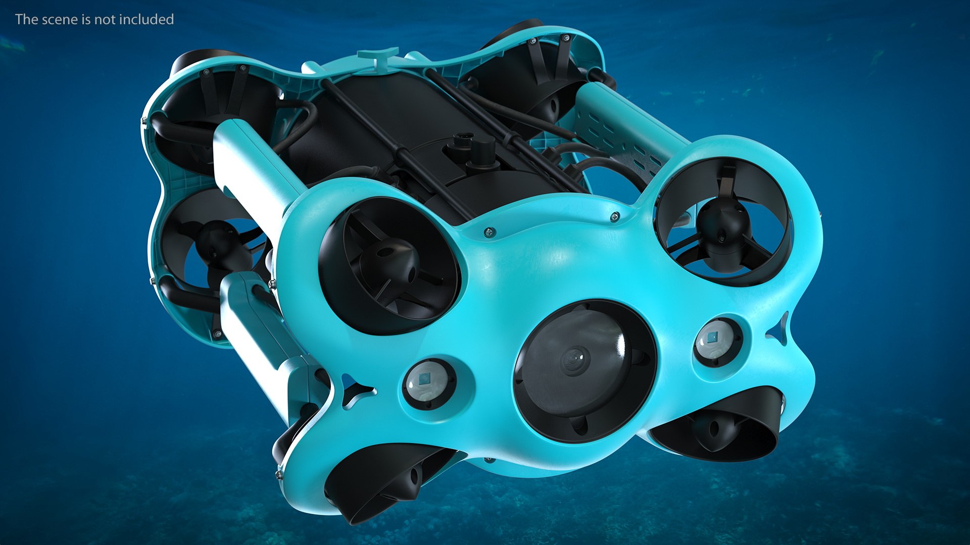 Professional Underwater Drone Rigged Model - TurboSquid 1855931