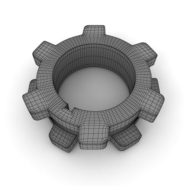 3d model gears set 07 steampunk