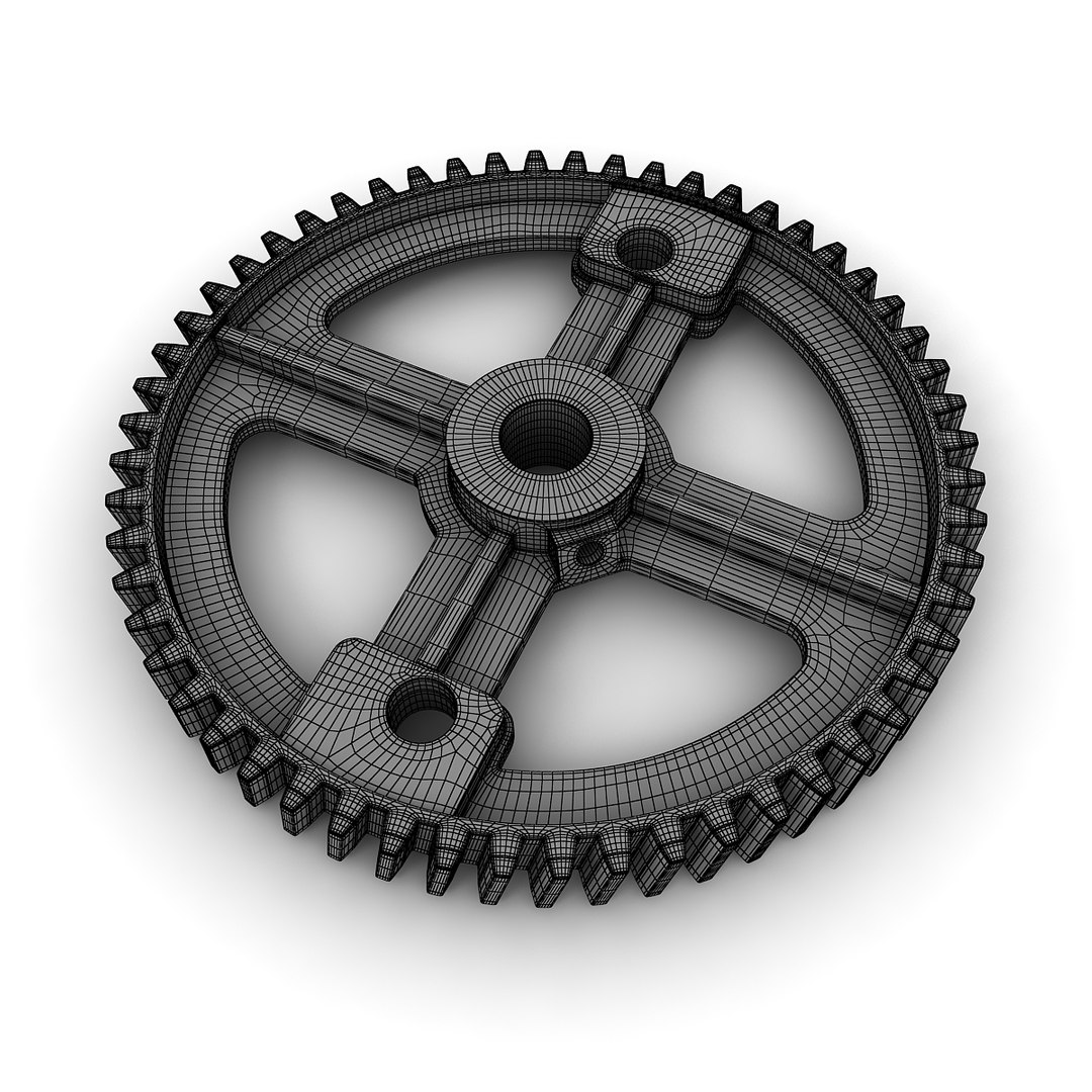 3d model gears set 07 steampunk
