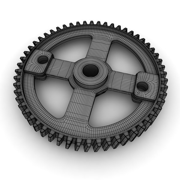 3d model gears set 07 steampunk