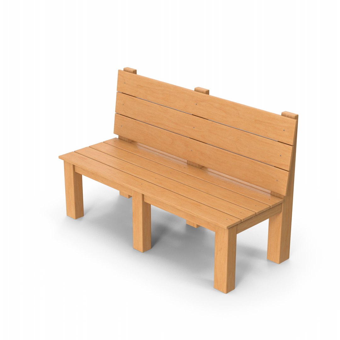 Wooden Bench 3D Model - TurboSquid 2119528