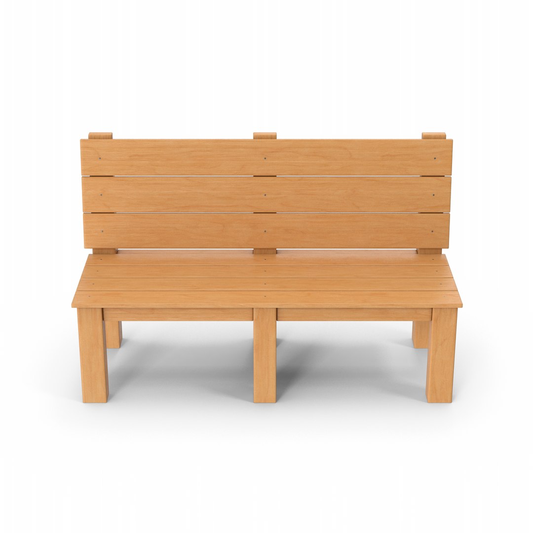Wooden Bench 3D Model - TurboSquid 2119528