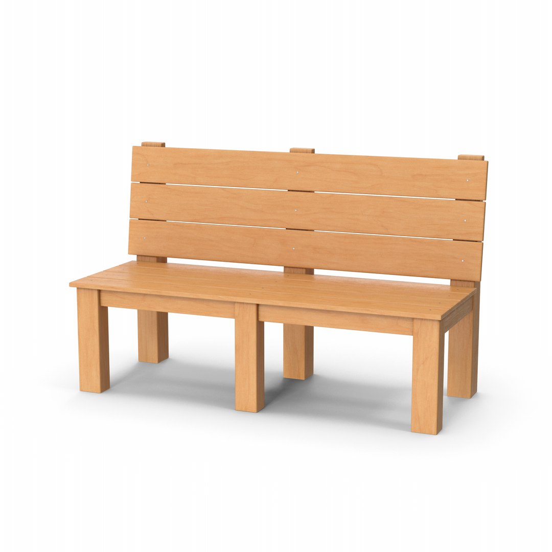 Wooden Bench 3D Model - TurboSquid 2119528