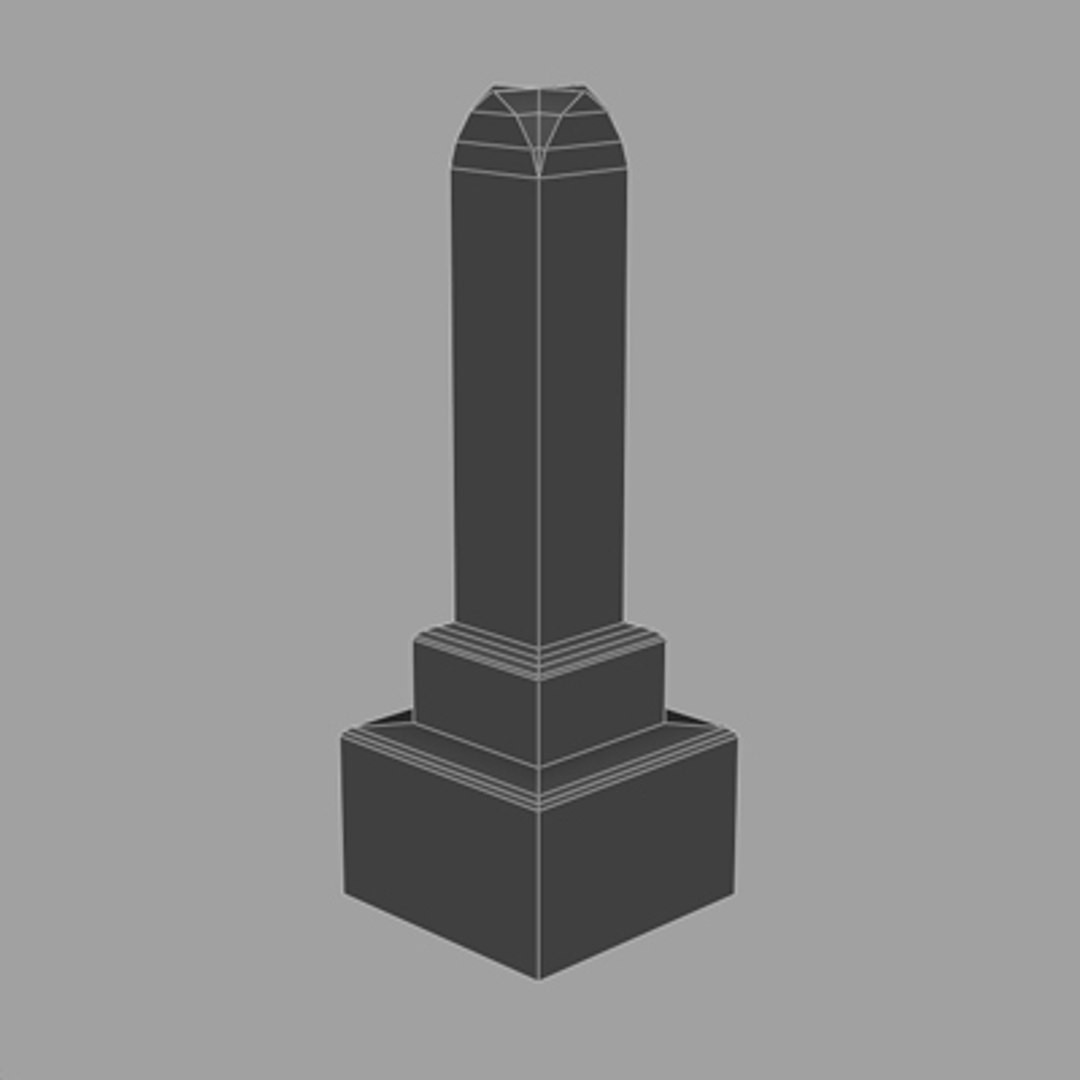 3d Gravestone Games Model