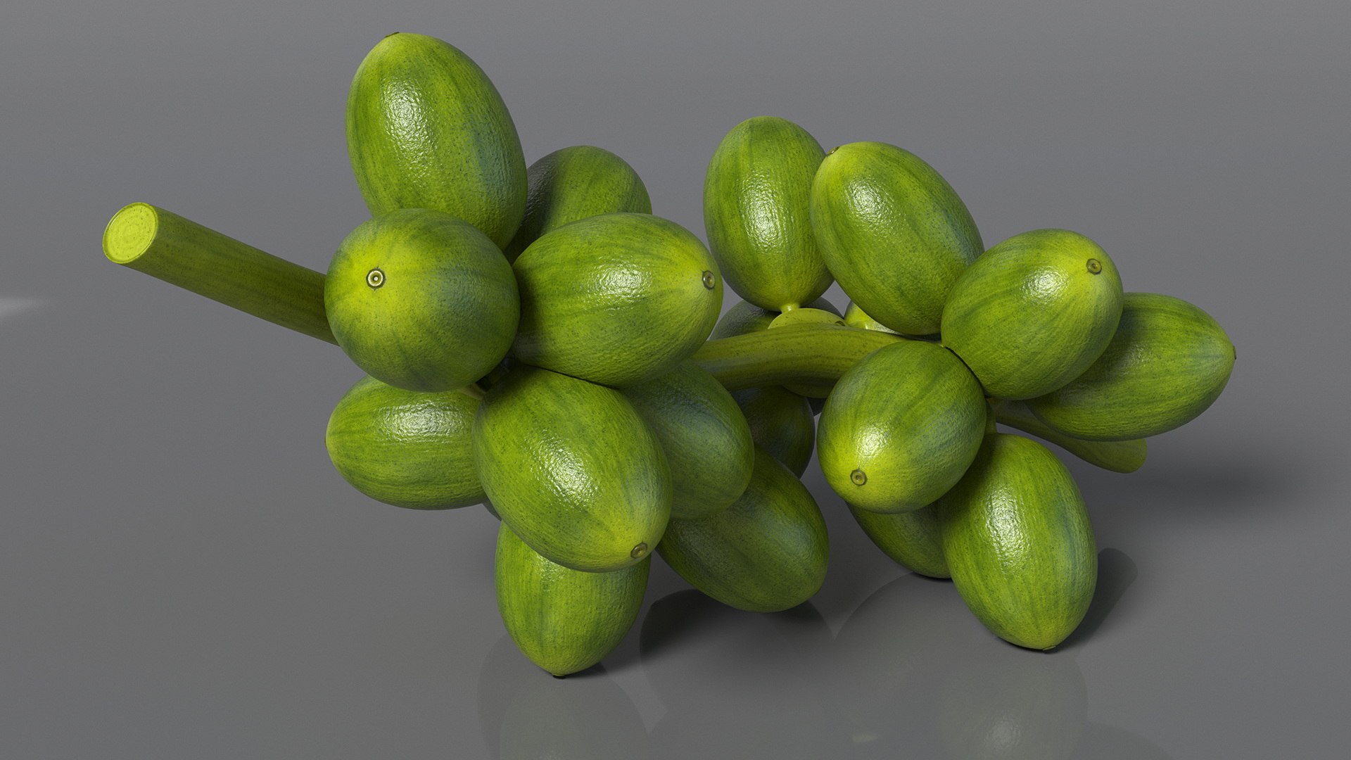 3D Bunch Of Fresh Green Coffee Beans Model - TurboSquid 2208638