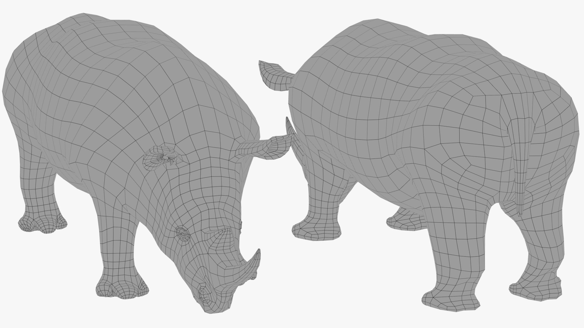 Rhino Base Mesh 3D Model - TurboSquid 1603676
