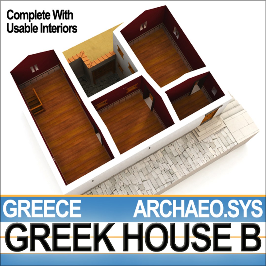 3d Ancient Greek House B