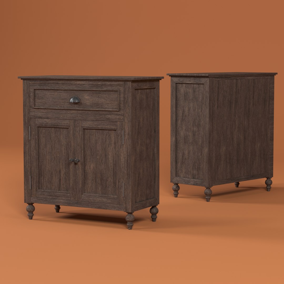 Astoria Storage Cabinet Model - TurboSquid 2236977