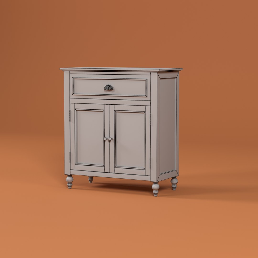 Astoria Storage Cabinet Model - TurboSquid 2236977