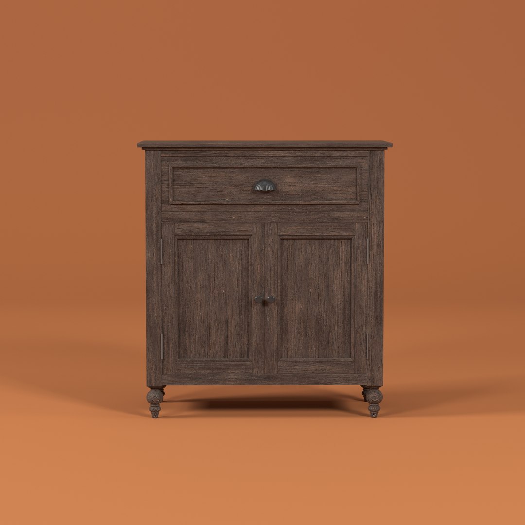 Astoria Storage Cabinet Model - TurboSquid 2236977