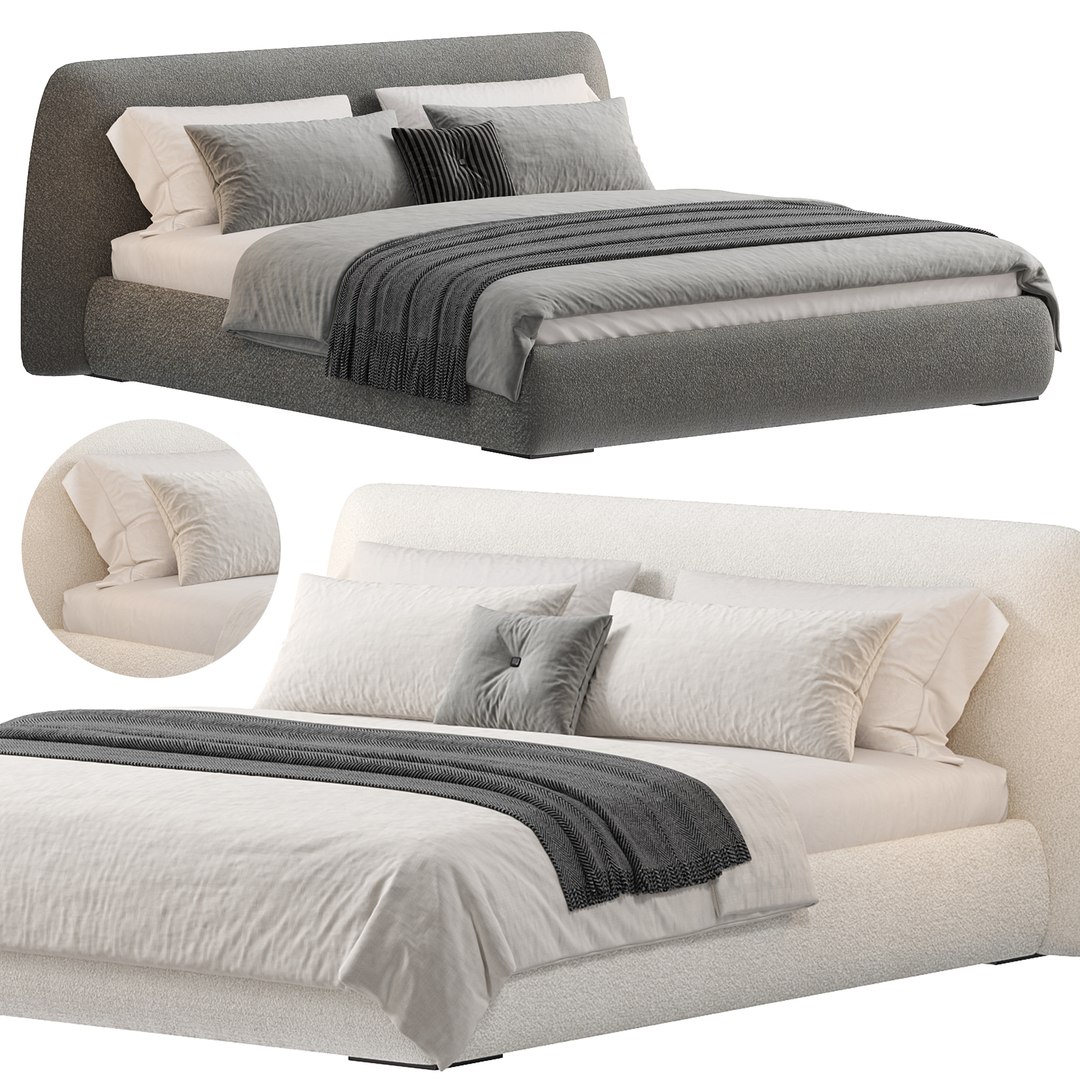 Bed Boca Slimbed 3D Model - TurboSquid 2110068