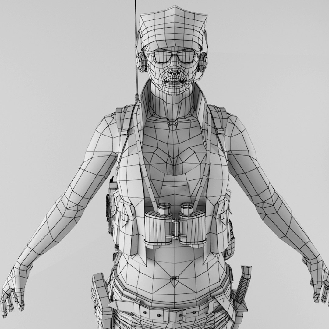 Female Character 3d Model