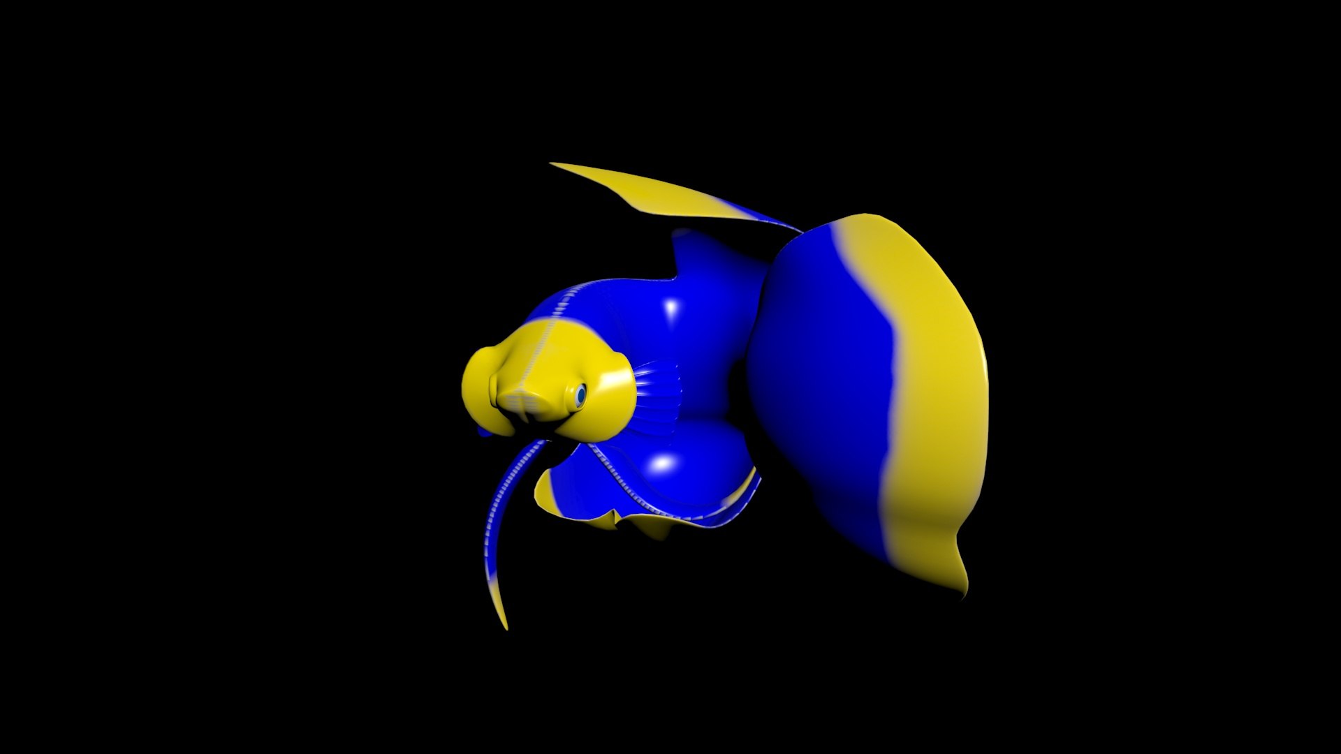Clown Betta Fish 3D Model - TurboSquid 1473466